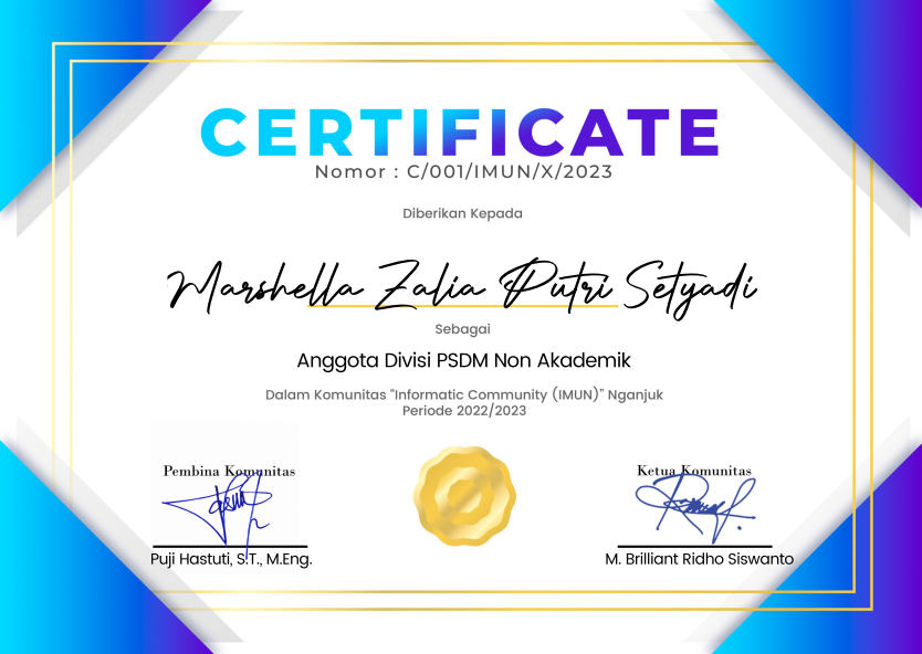 Marshella Zalia - Curriculum Vitae